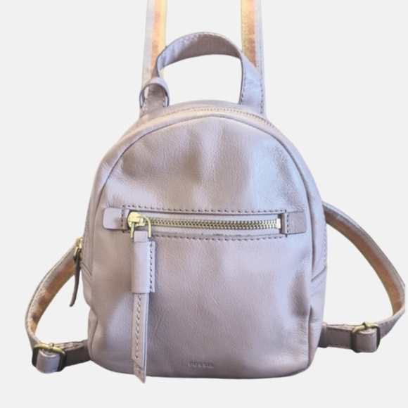 Fossil | Bags | Fossil Backpack Mini Lilac Colored Leather In Pristine ...